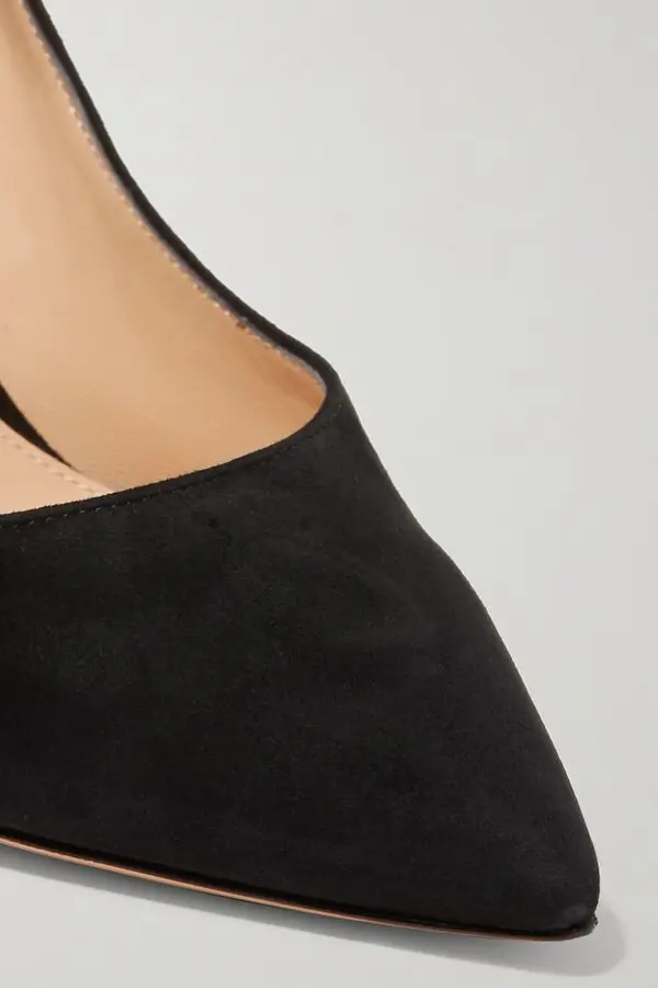 GIANVITO ROSSI 85 Suede Pumps - Black