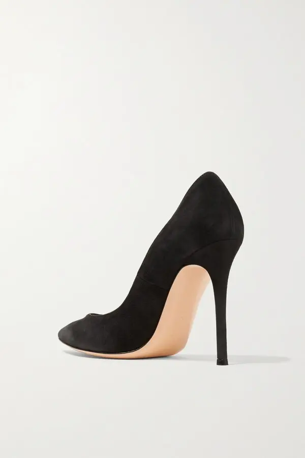 GIANVITO ROSSI 105 Suede Pumps - Black