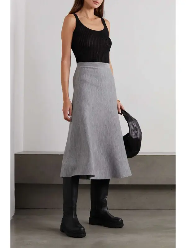 Gabriela Hearst Nevin Pointelle-knit Tank - Black