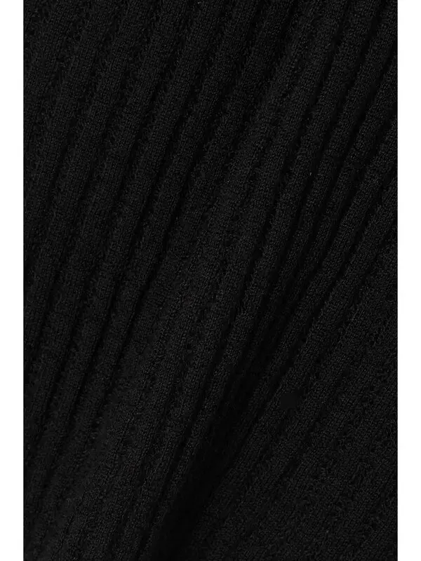 Gabriela Hearst Nevin Pointelle-knit Tank - Black