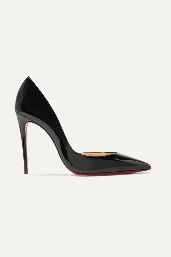 CHRISTIAN LOUBOUTIN Iriza 100 Patent-leather Pumps - Black