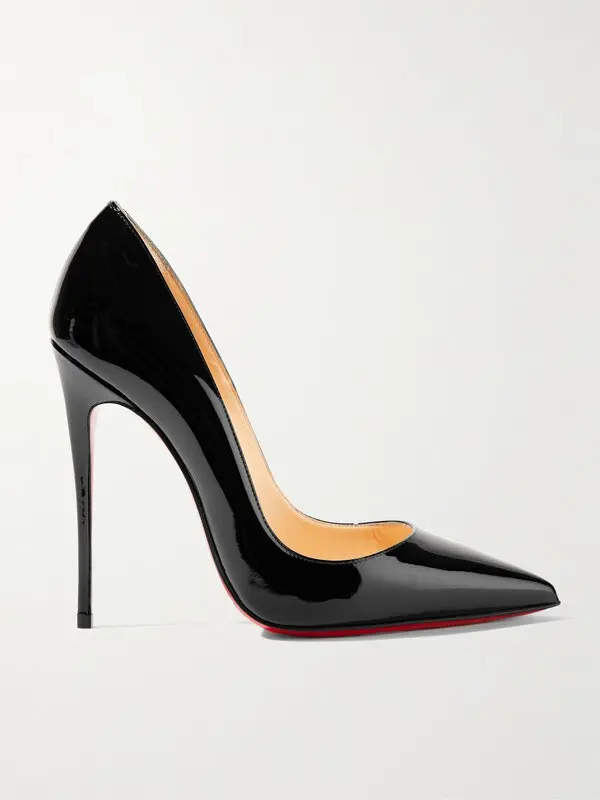 CHRISTIAN LOUBOUTIN So Kate 120 Patent-leather Pumps - Black