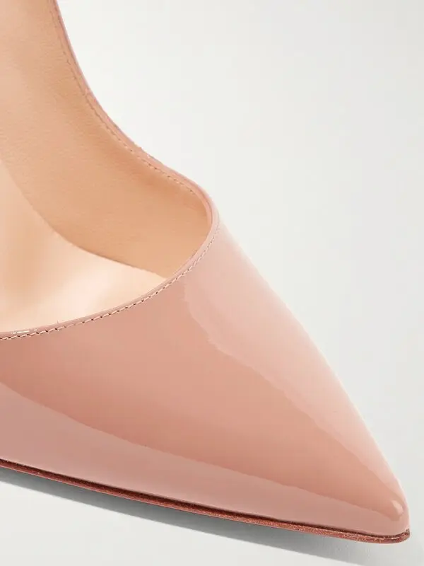 CHRISTIAN LOUBOUTIN So Kate Patent-leather Pumps - Neutrals