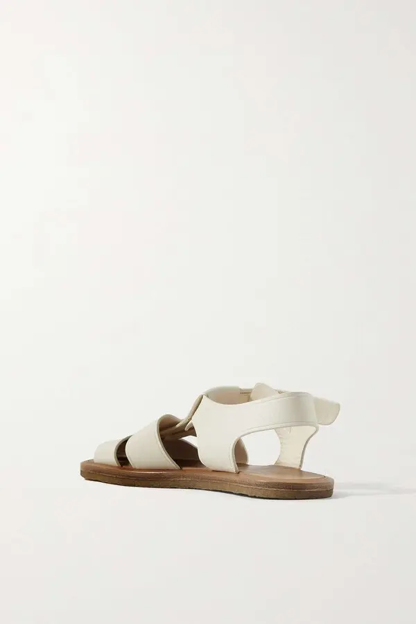 THE ROW Fisherman Woven Leather Sandals