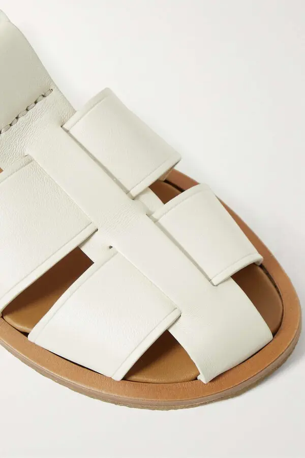 THE ROW Fisherman Woven Leather Sandals