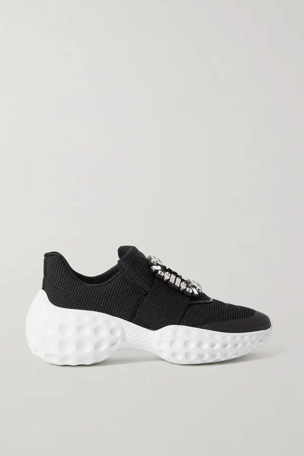 ROGER VIVIER Viv Run Sneakers - Black