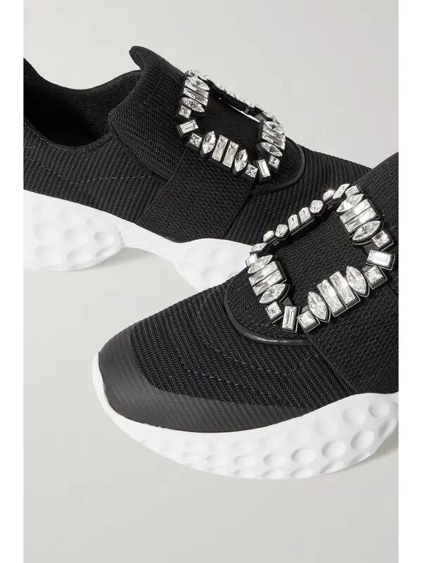 ROGER VIVIER Viv Run Sneakers - Black