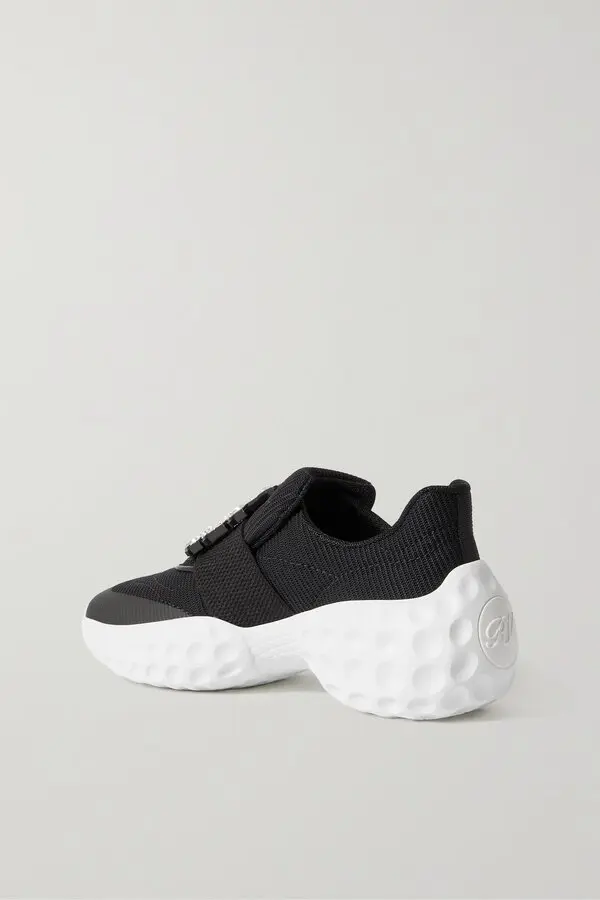 ROGER VIVIER Viv Run Sneakers - Black