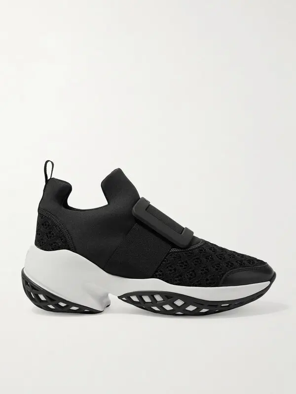 ROGER VIVIER Viv Run Sneakers - Black