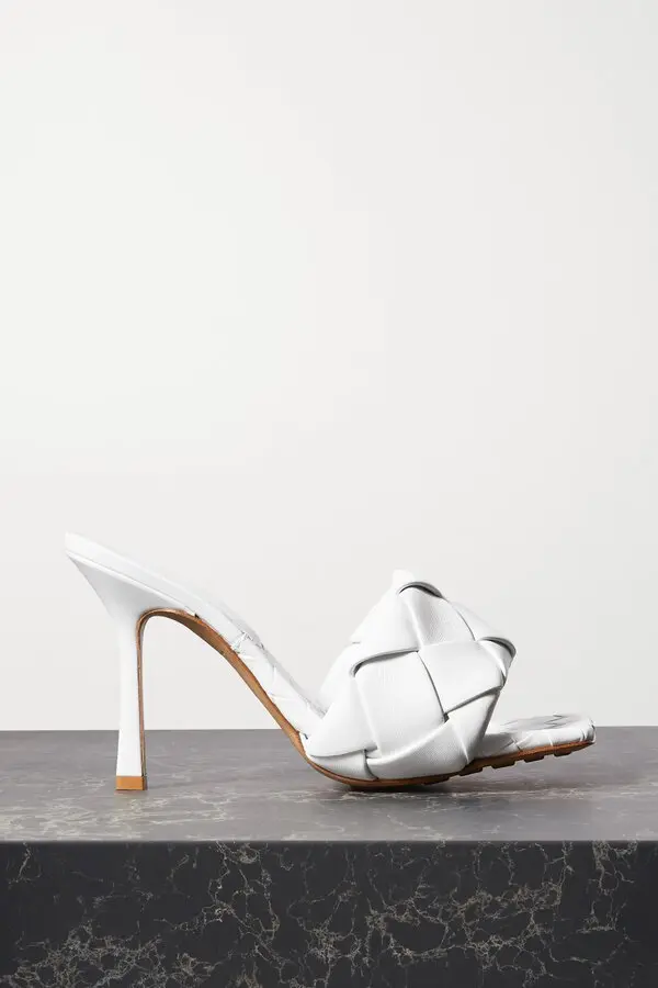 Bottega Veneta Lido Intrecciato Leather Mules