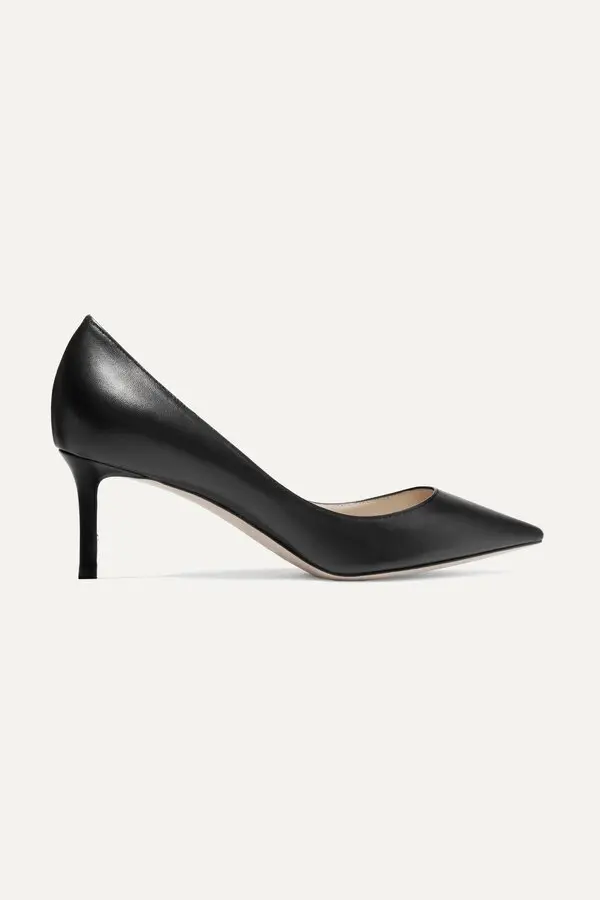JIMMY CHOO Romy 60 Leather Pumps - Black