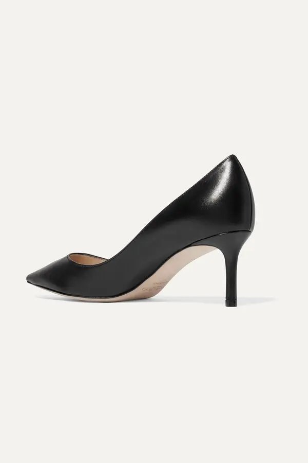 JIMMY CHOO Romy 60 Leather Pumps - Black