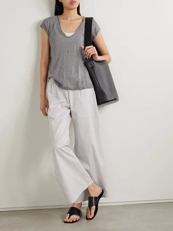 JAMES PERSE Cotton-jersey T-shirt - Gray