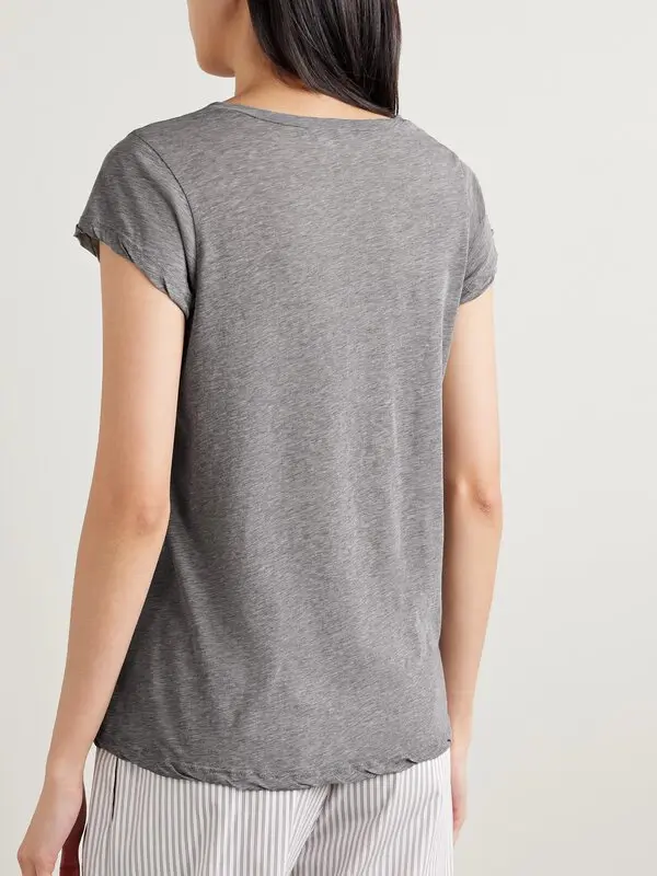 JAMES PERSE Cotton-jersey T-shirt - Gray