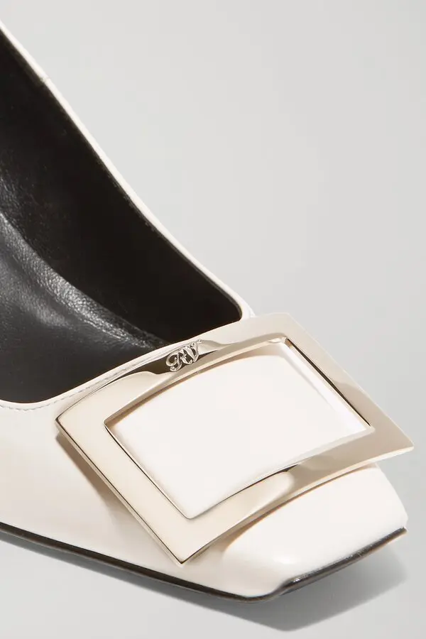 ROGER VIVIER Belle Vivier Trompette Leather Pumps