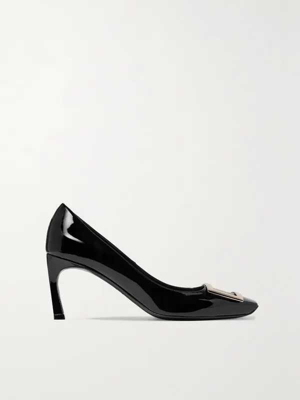 ROGER VIVIER Belle Vivier Trompette 45 Patent-leather Pumps - Black
