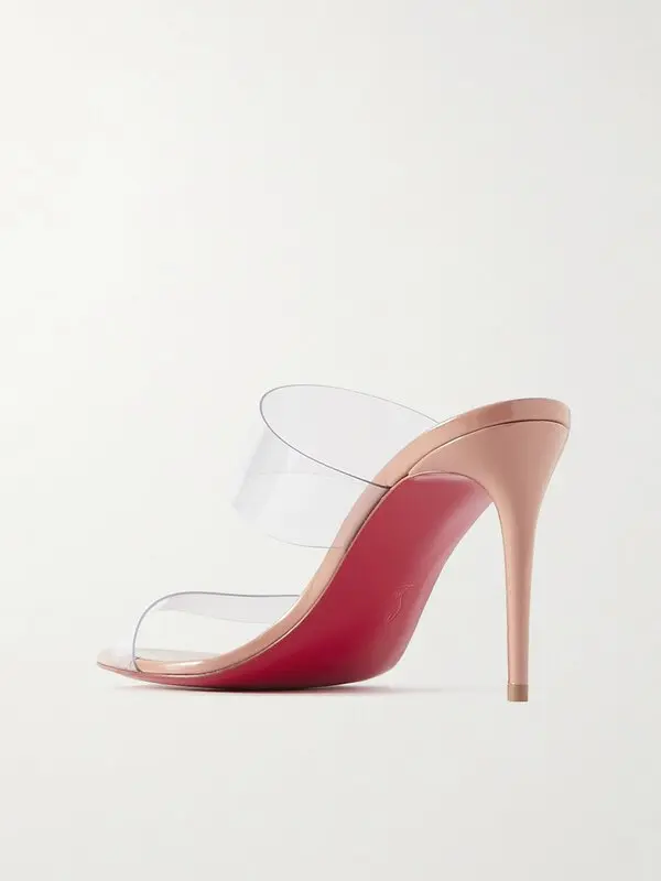 CHRISTIAN LOUBOUTIN Just Nothing 85 Mules - Neutrals