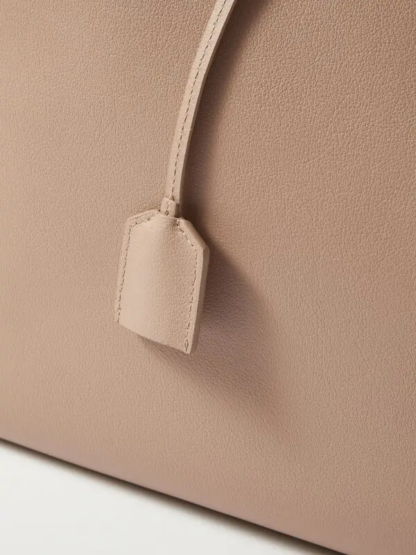 Saint Laurent East West Large Leather Tote - Neutrals