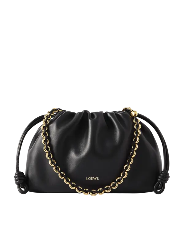 Loewe Flamenco Leather Bag - Black