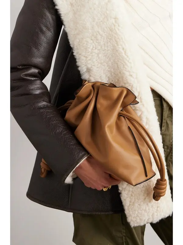 Loewe Flamenco Leather Bag - Brown