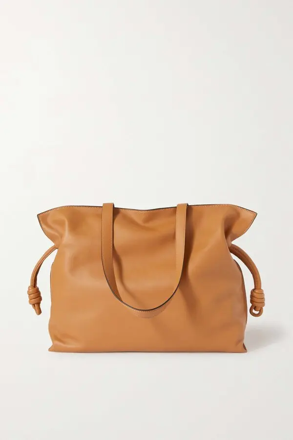 Loewe Flamenco Large Leather Tote - Tan