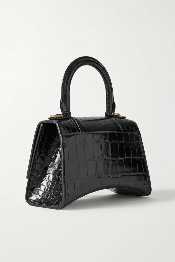Balenciaga Hourglass Xs Tote - Black