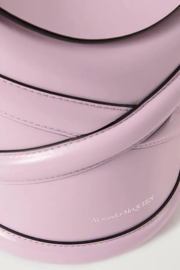 Alexander McQueen The Curve Small Leather Bucket Bag