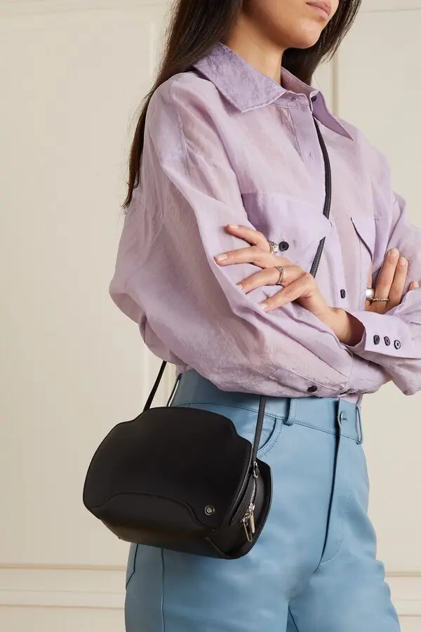 Loro Piana Sesia Leather Shoulder Bag