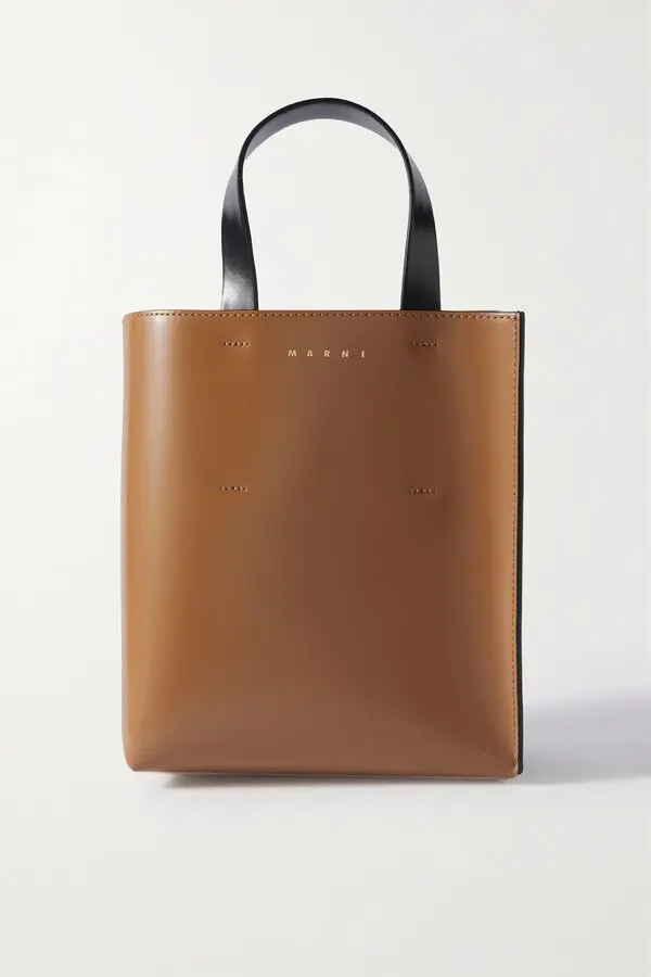 Marni Museo Mini Color-block Leather Tote