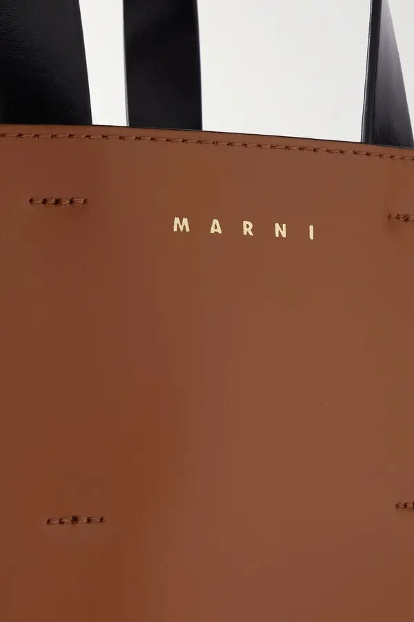 Marni Museo Mini Color-block Leather Tote