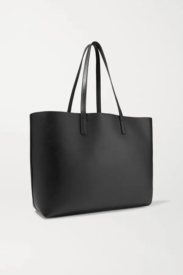 Saint Laurent East/west Large Textured-leather Tote