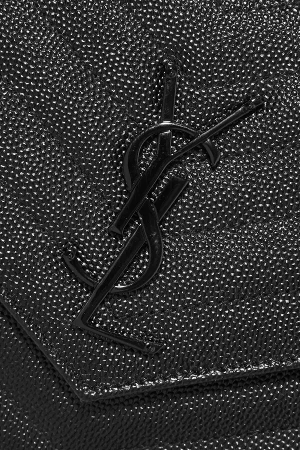 Saint Laurent Cassandre Chain Wallet - Black