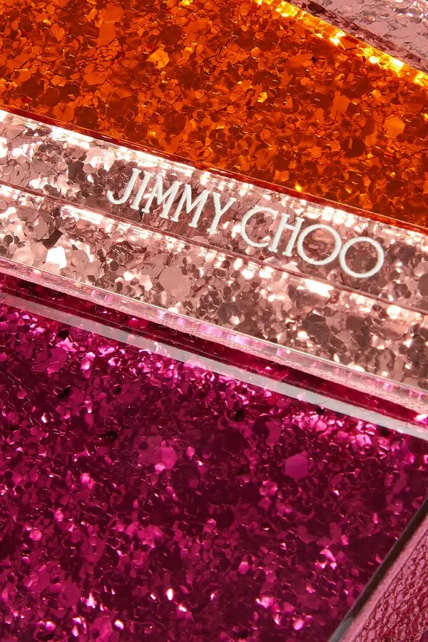 JIMMY CHOO Candy Glittered Acrylic Clutch