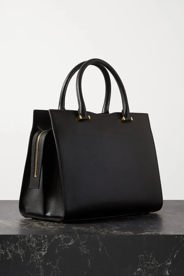 Saint Laurent Uptown Medium Textured-leather Tote