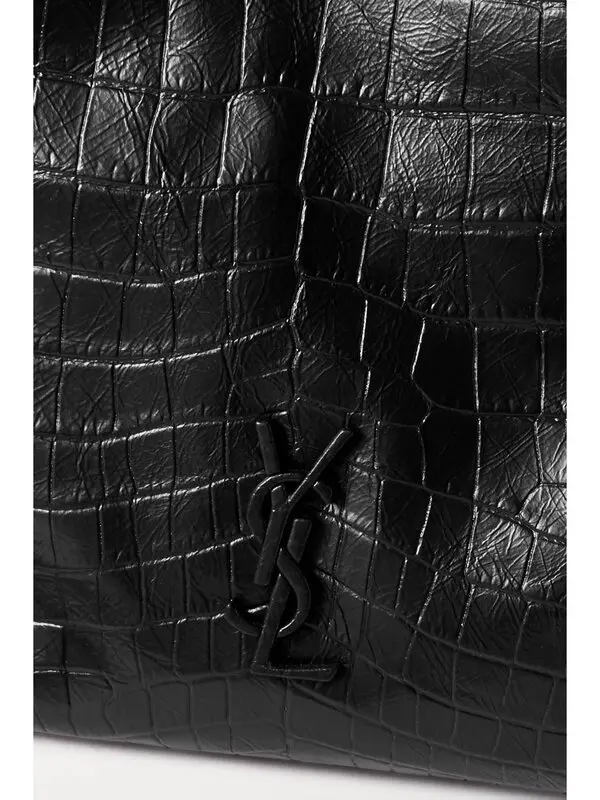 Saint Laurent Niki Medium Croc-effect Leather Tote
