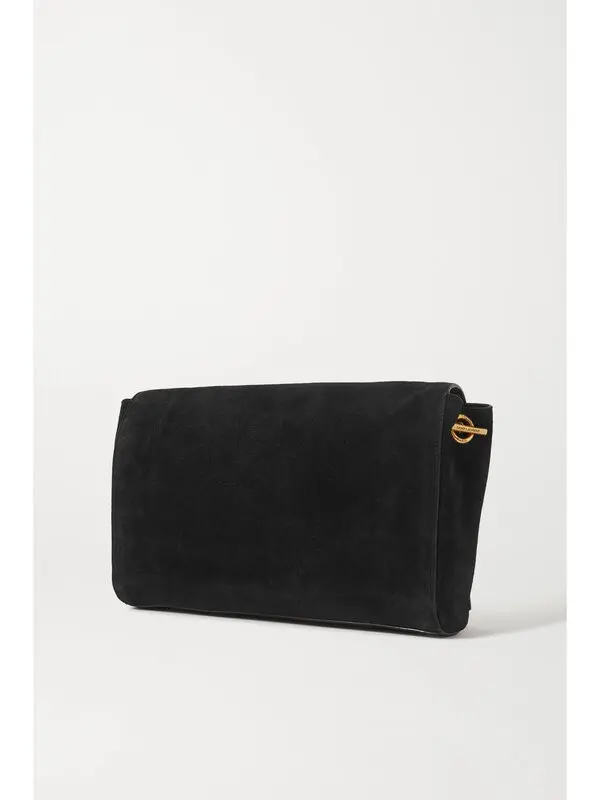 Saint Laurent Kate Reversible Leather And Suede Shoulder Bag