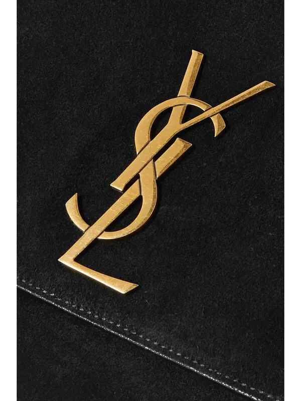 Saint Laurent Kate Reversible Leather And Suede Shoulder Bag