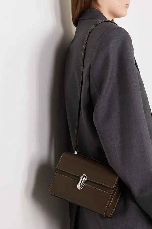 Savette Symmetry 19 Leather Shoulder Bag
