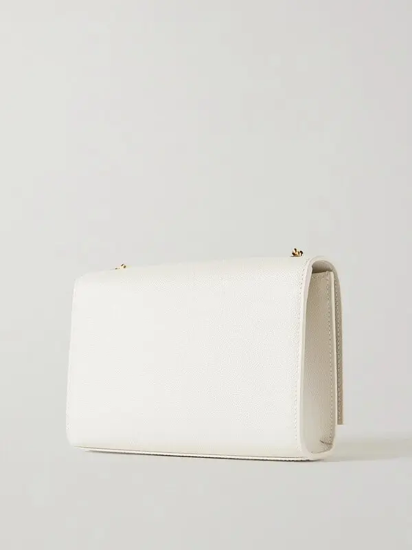Saint Laurent Kate Small Embossed-leather Shoulder Bag - Neutrals