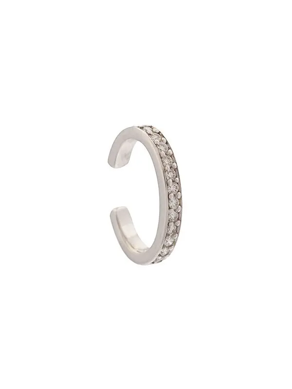 ANITA KO Diamond Hoop Earring - Metallic