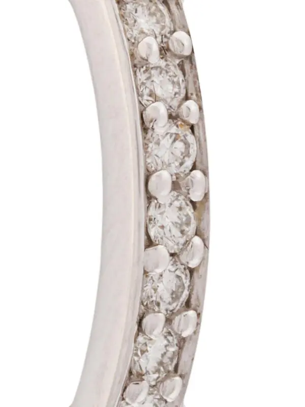 ANITA KO Diamond Hoop Earring - Metallic