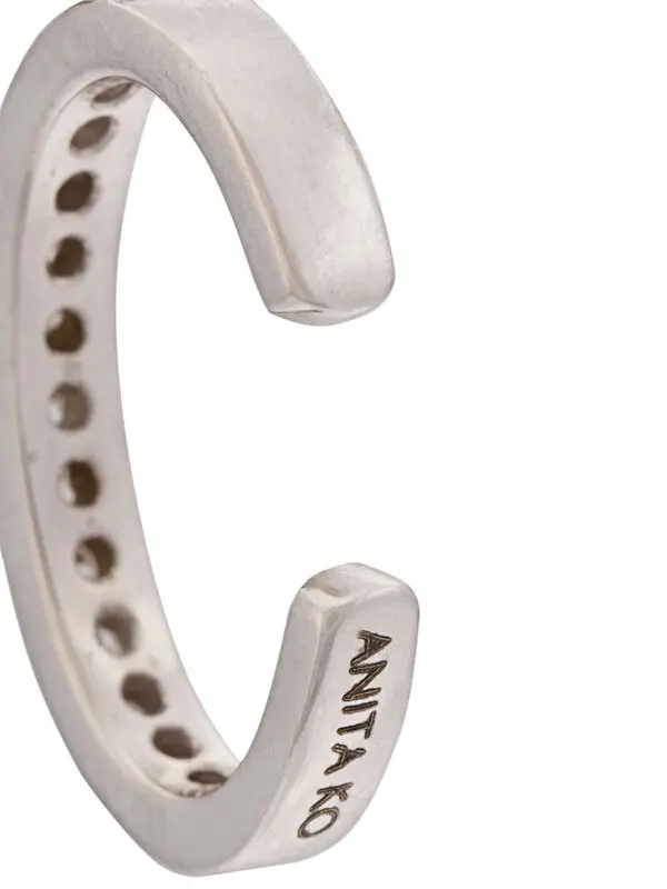 ANITA KO Diamond Hoop Earring - Metallic