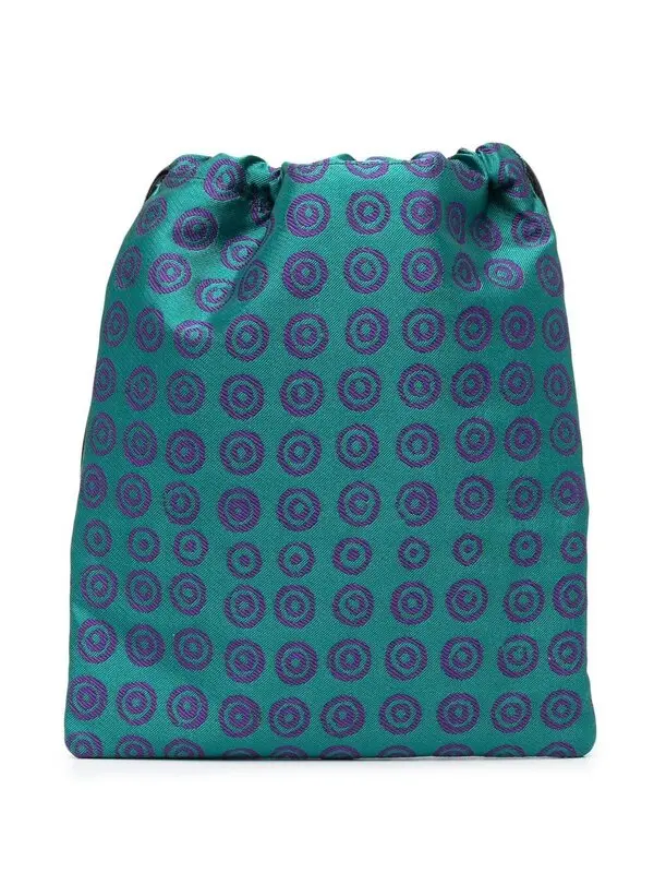 10 CORSO COMO Geometric-print Makeup Bag - Blue