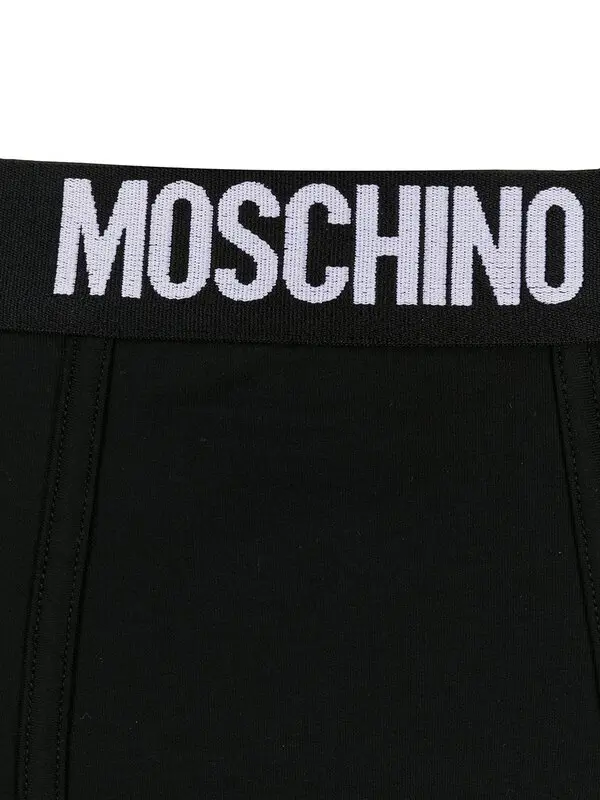 Moschino Logo Boxers - Black