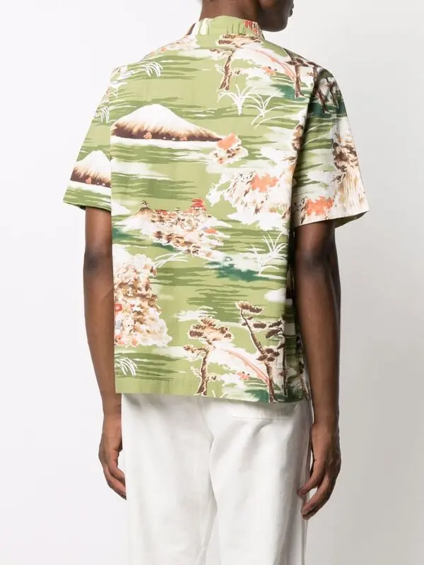 Universal Works Graphic-print Short-sleeve Shirt