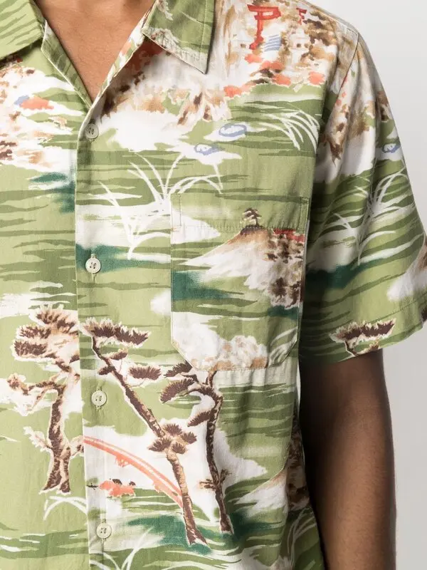 Universal Works Graphic-print Short-sleeve Shirt