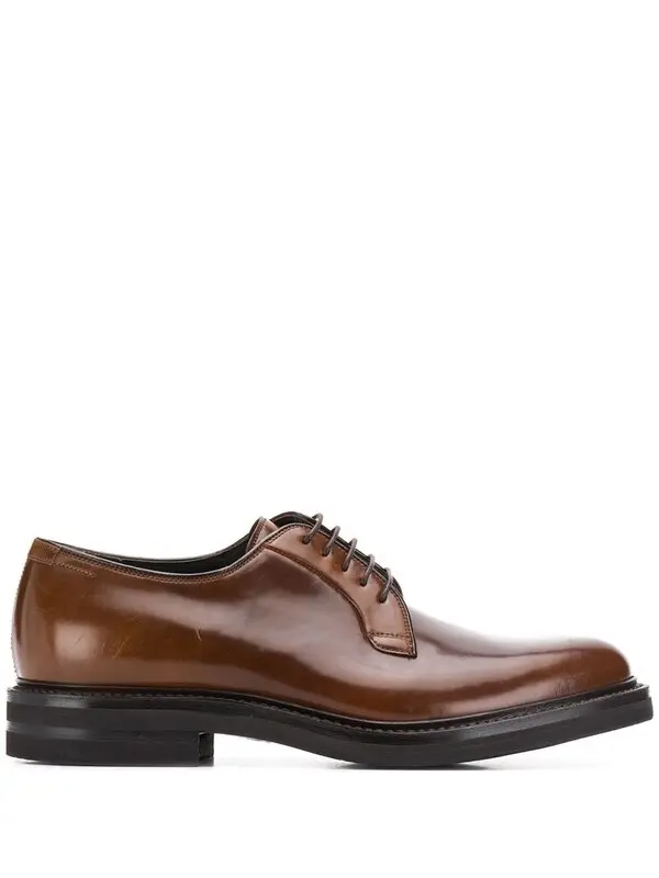 Brunello Cucinelli Classic Leather Lace-up Derby Shoes
