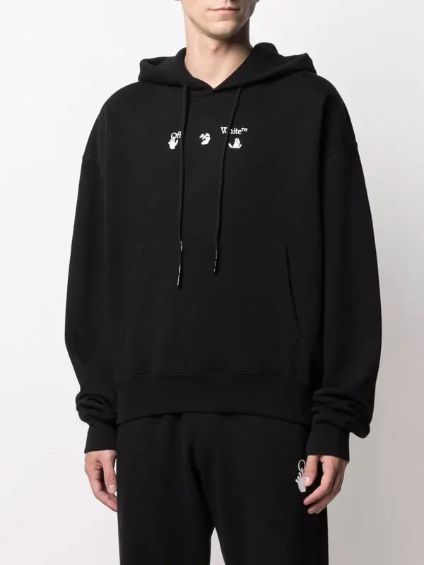 Off-White Melted Arrow Logo Hoodie - Black | Editorialist