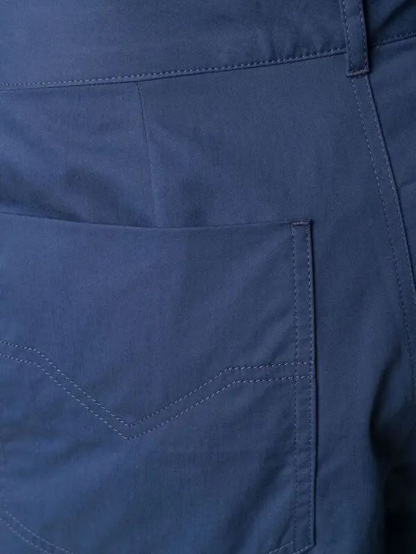 Kenzo Long Cotton Shorts - Blue