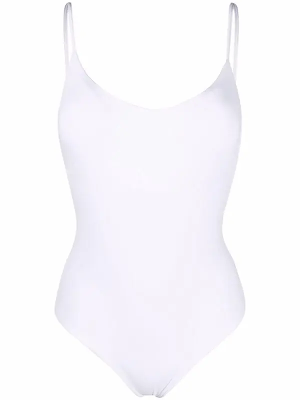FISICO V-back One-piece Swimsuit - White